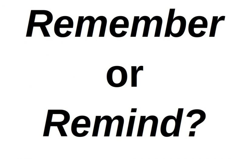 menggunakan kata remind dan remember dalam bahasa inggris